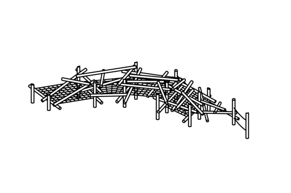 Climbing Structure 16, robinia 6.51016 - Richter Spielgeräte